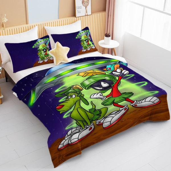 Marvin The Martian Comforter Set - Anime Wise